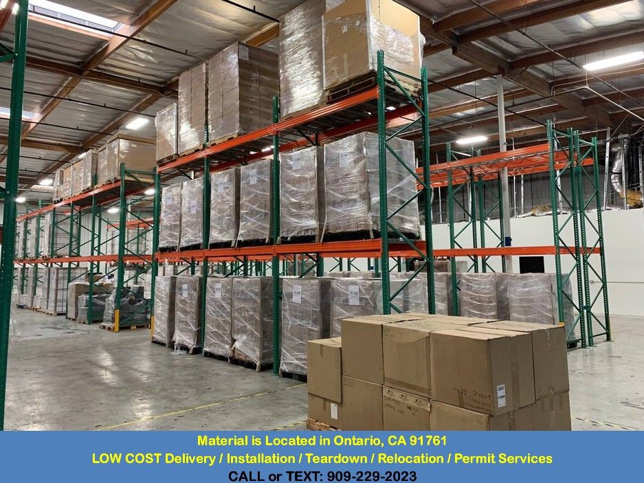 Warehouse Rack Upright Frames Step Beams Wire Mesh Decking: DELIVERY ...