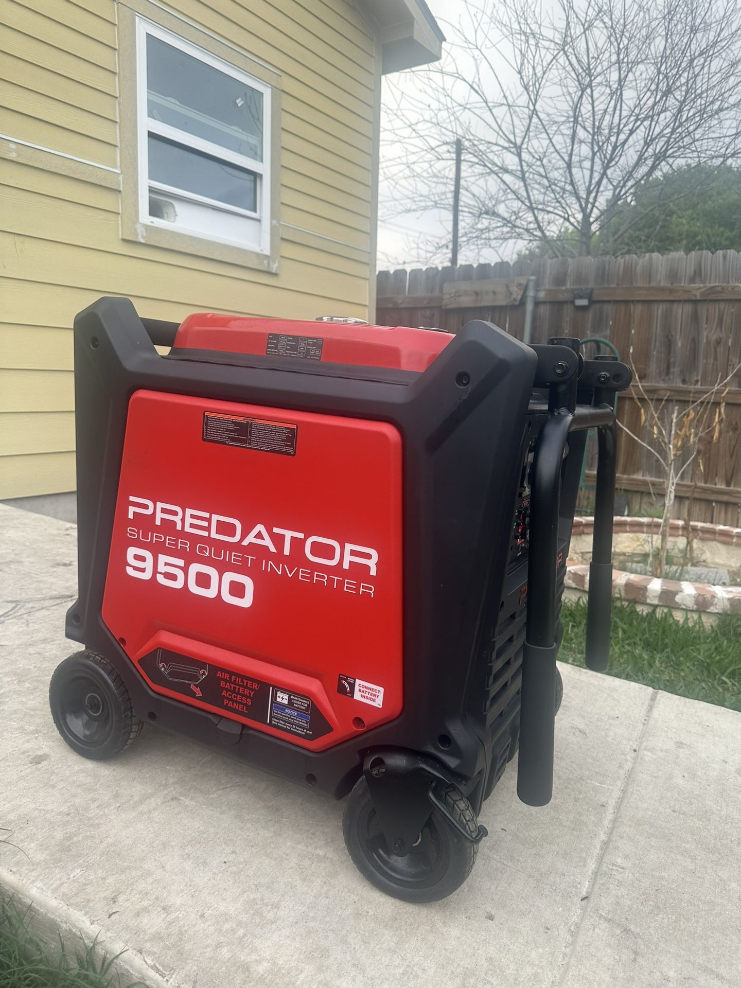 PREDATOR 9500 Watt SUPER QUIET Inverter Generator with CO SECURE ...