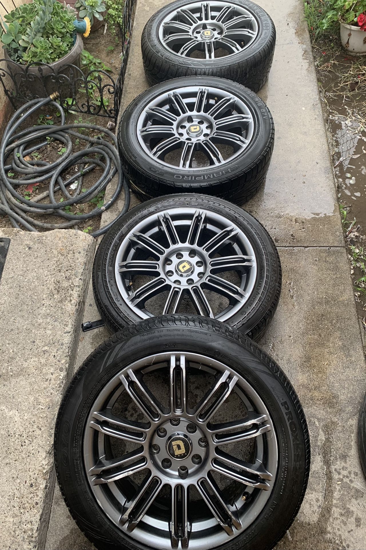 16” Inch DRAG DR62 4 Lug Universal racing rims for Sale in Montebello ...