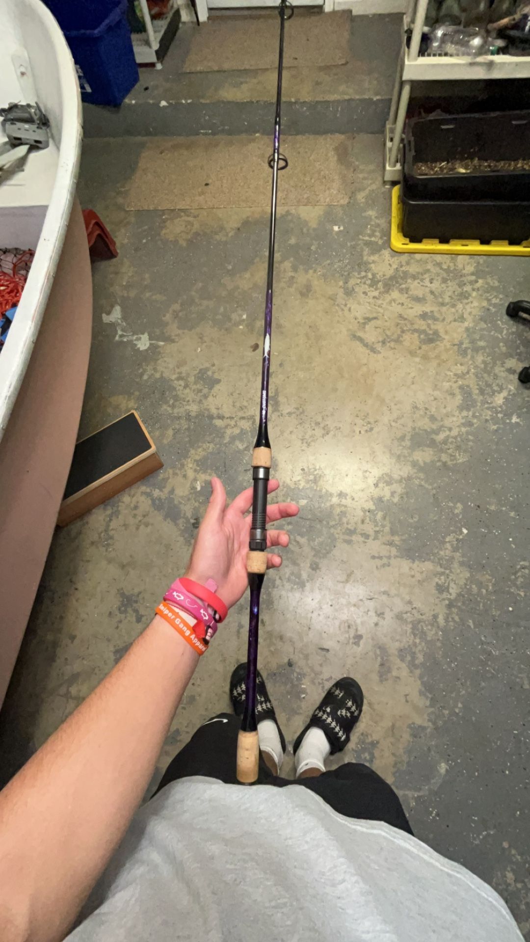 7ft 8-17 Spinning Custom Black And Purple Theme Apoxy Ramps Fuji Guides ...