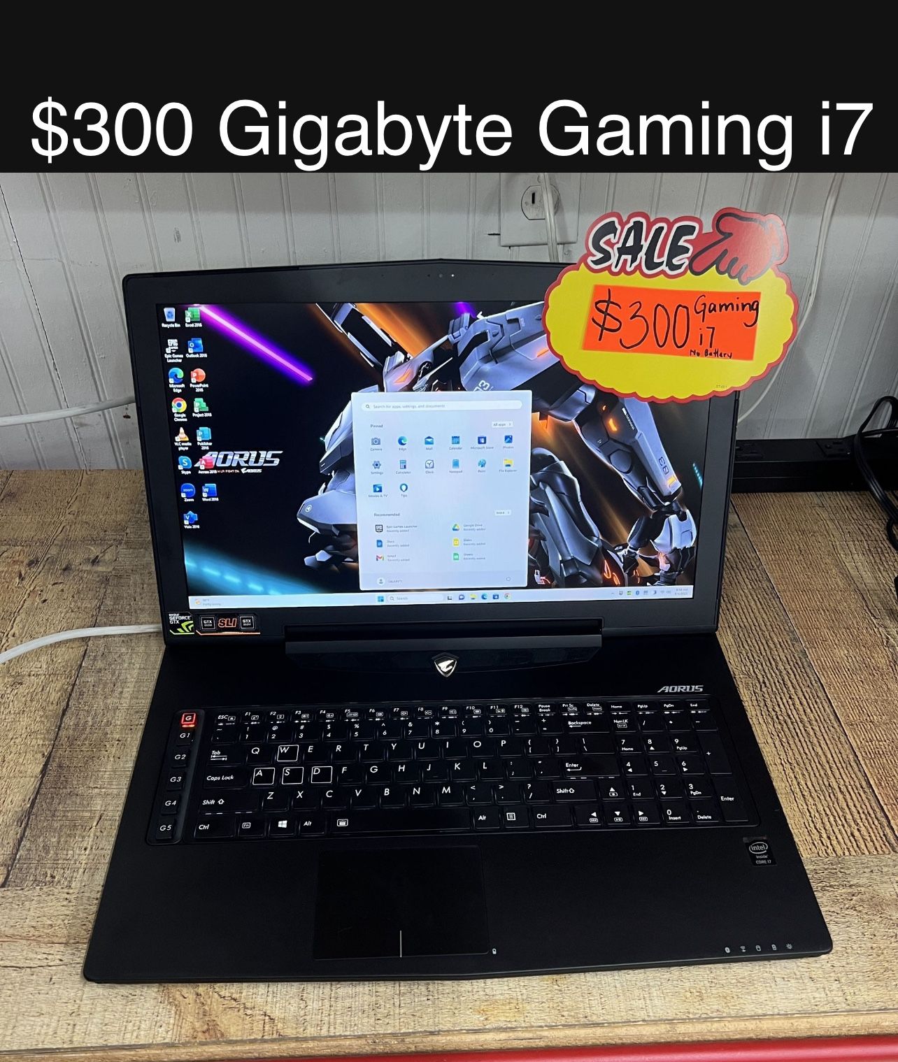Gigabyte 17" i7 16gb Dual GPU Gtx 760 SLI Gaming Laptop for Sale in ...