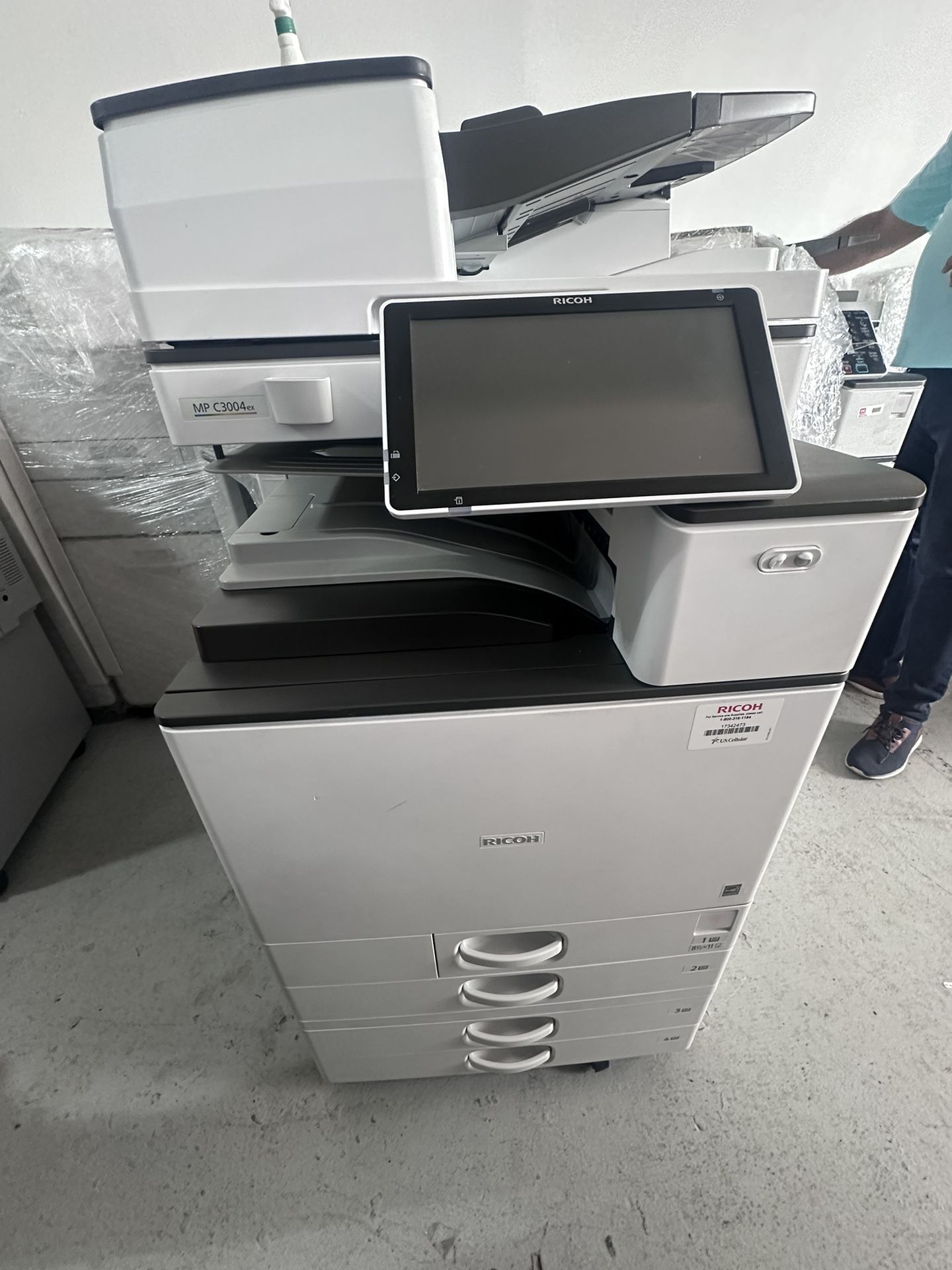 Office Printer Ricoh Mp C3004 Color Copier Machine Laser New for Sale ...