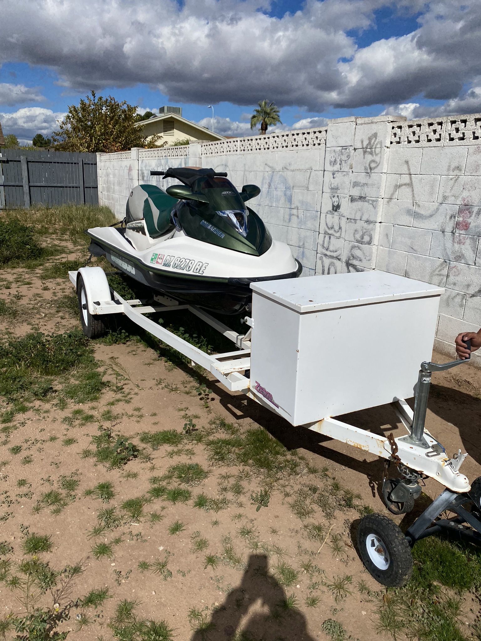 2002 Bombardier 9ft 9in Fuel Injected Nice Trailer With A Tool Box. for ...