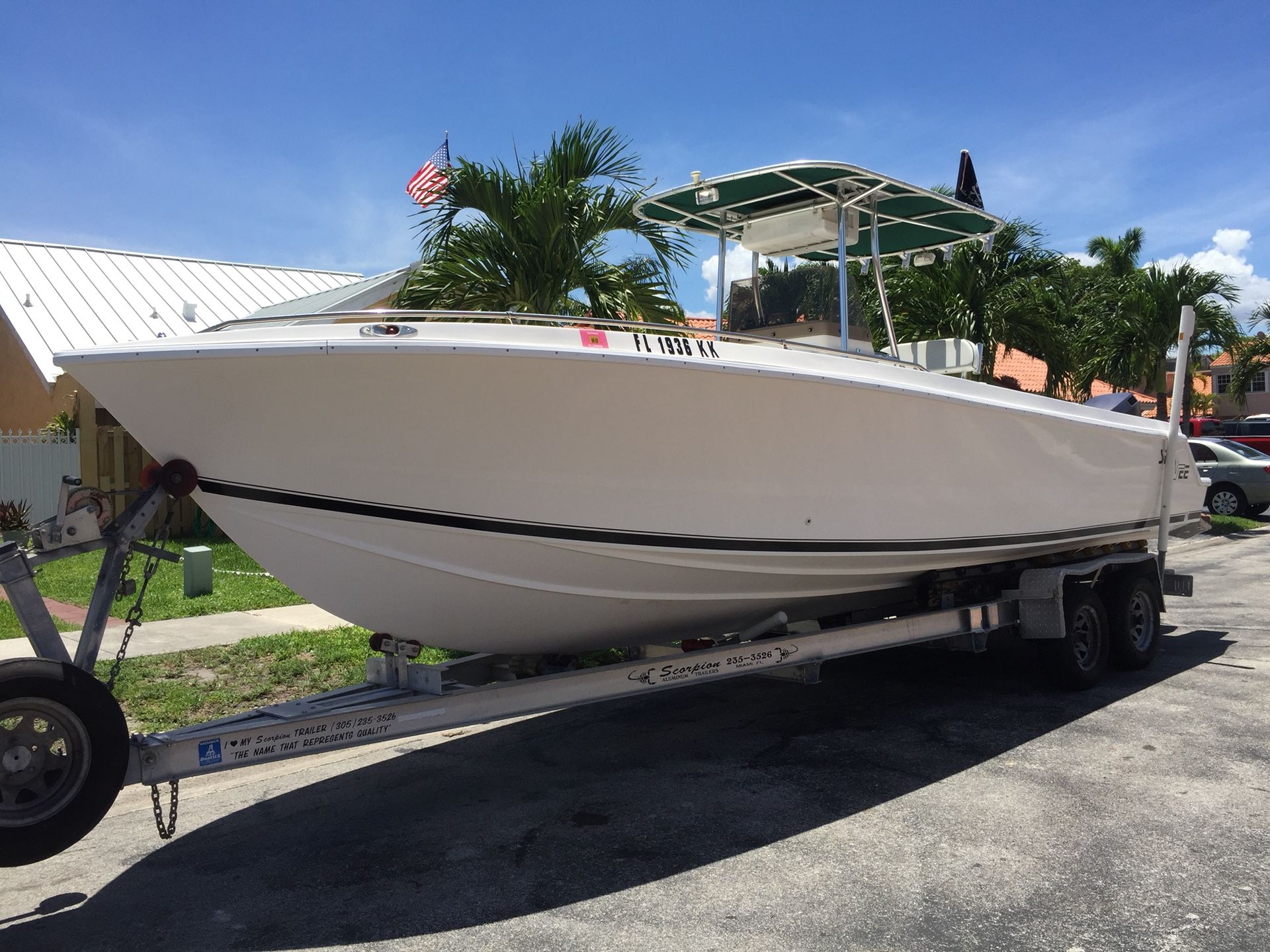 1999 Monza 26 ft Center Console Boat One Owner Twin Engines for Sale in ...