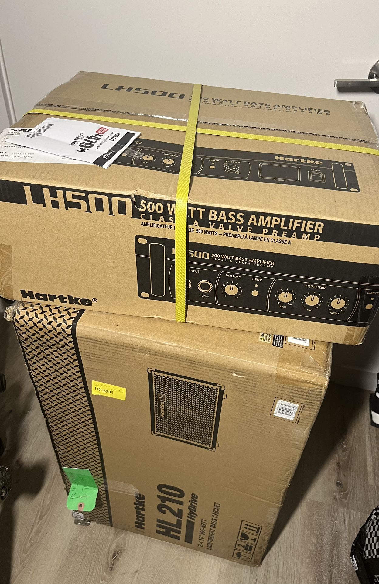 Hartke LH500 Bass Amp And HL210 Bass Cabinet for Sale in Hollywood, FL ...