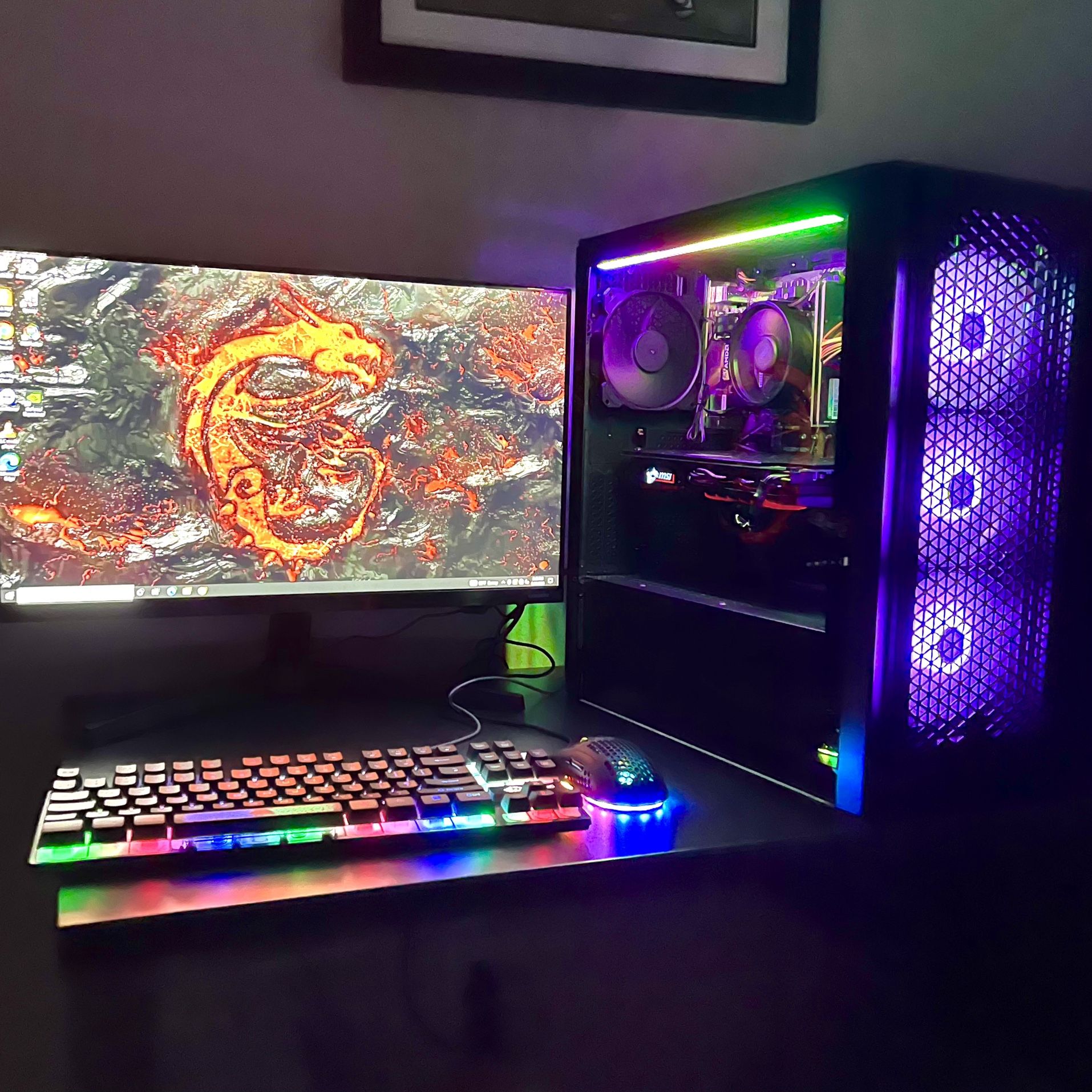 FAST RGB GAMING PC WITH FULL SETUP for Sale in Scottsdale, AZ - OfferUp