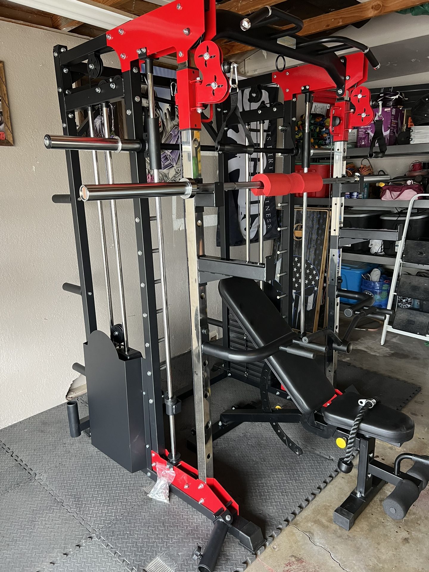 Free Delivery Complete Smith Machine Bundle for Sale in Chino, CA - OfferUp