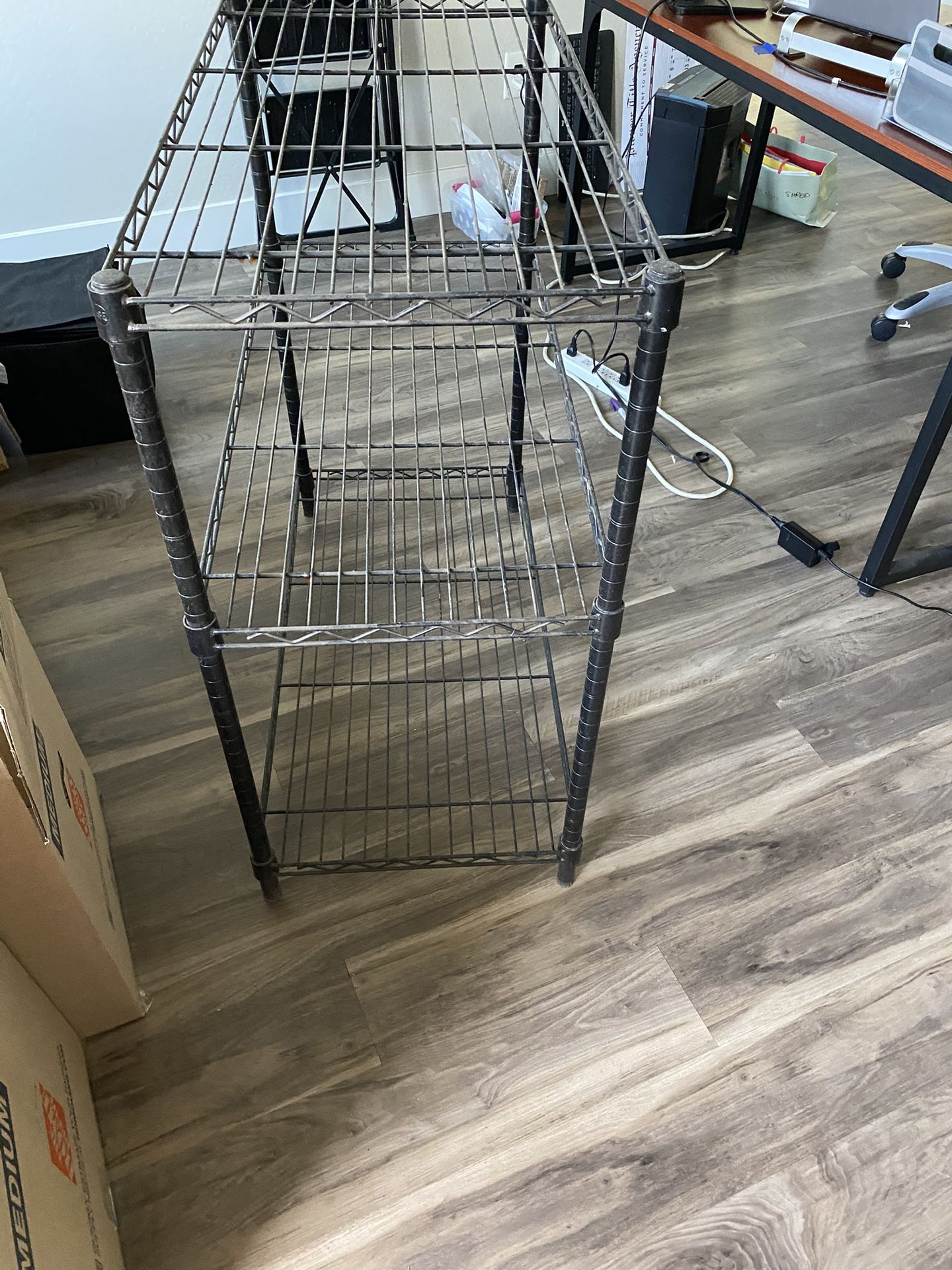 Black Metal Wire Storage Rack for Sale in Goodyear, AZ - OfferUp