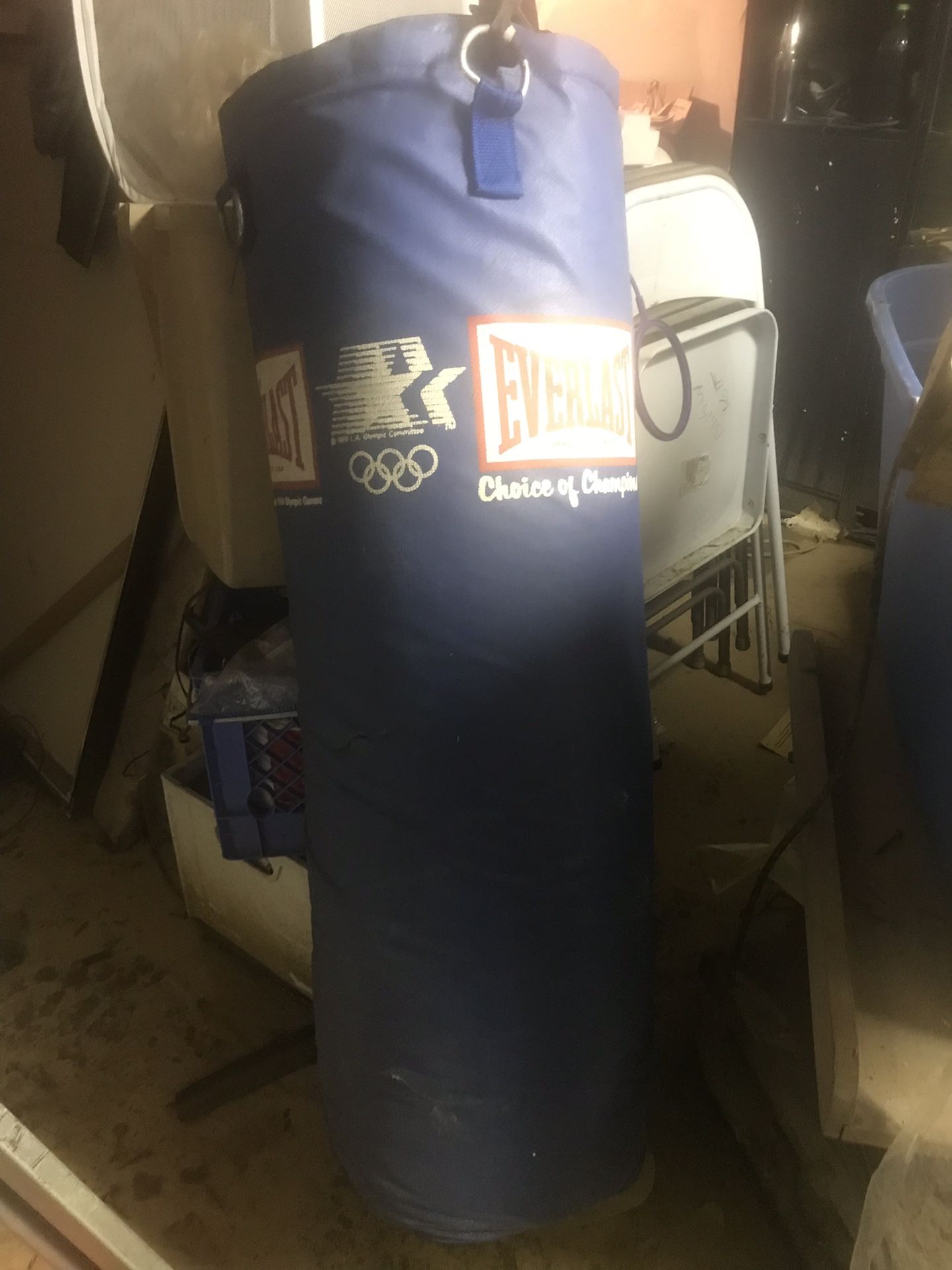 Blue Everlast Punching Bag