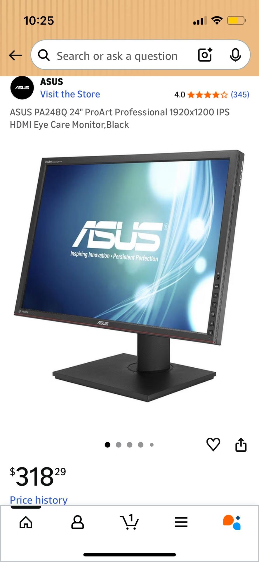 ASUS PA248Q 24" Monitor for Sale in Providence, RI - OfferUp