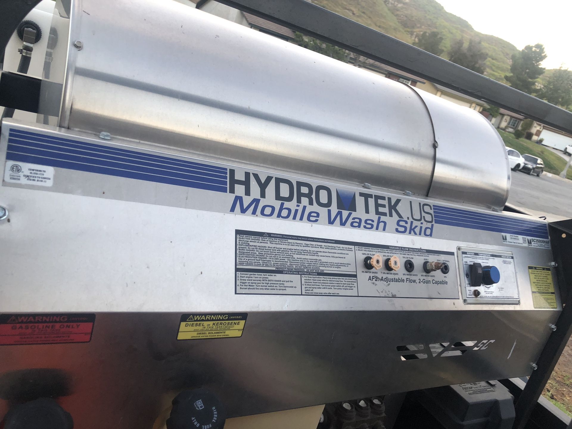 Hydrotek Pressure Washing Trailer System for Sale in Brea, CA - OfferUp