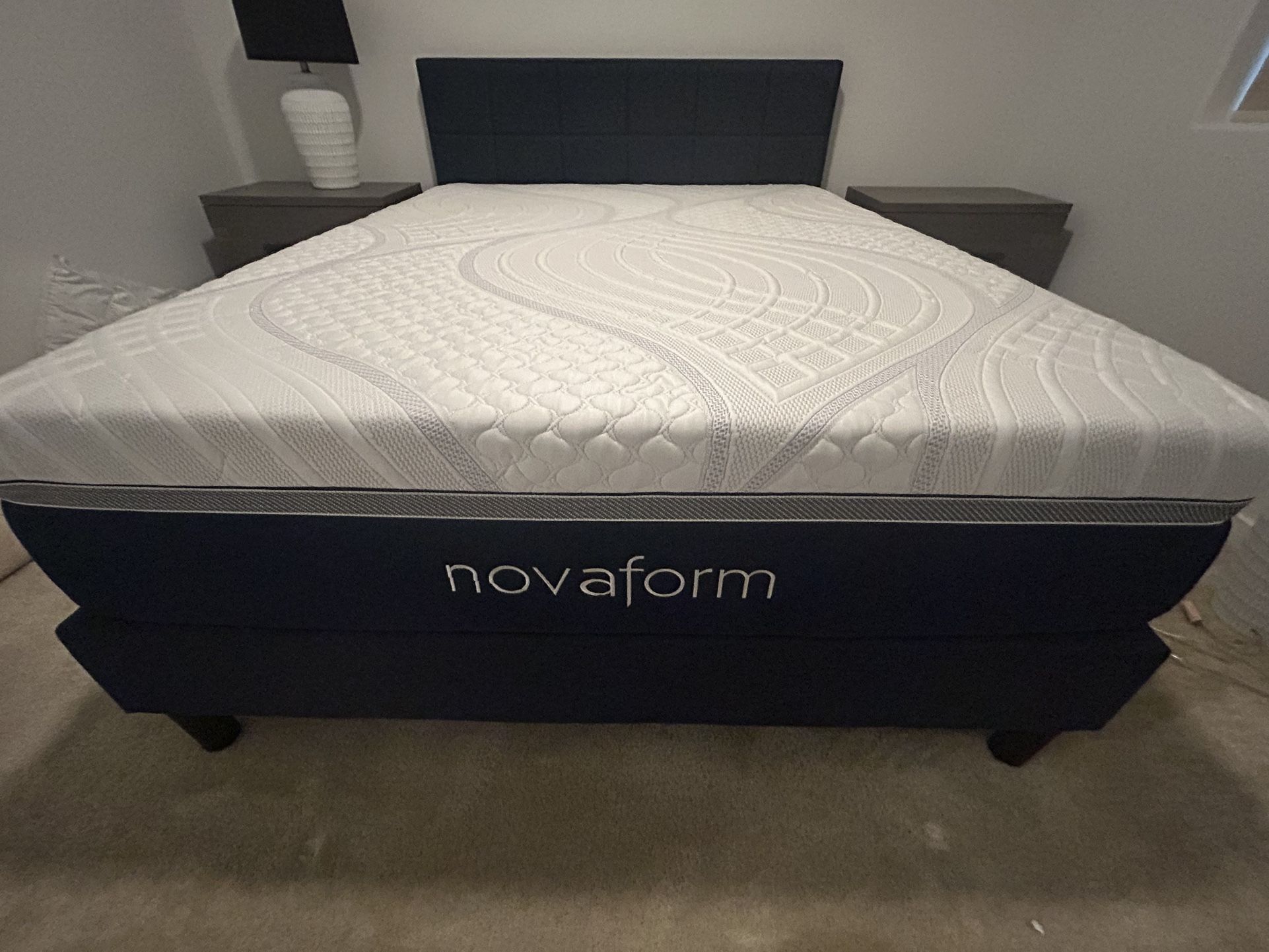 Queen Size Novafoam Mattress And Bed frame for Sale in Waddell, AZ ...