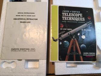 Jason Model 313 Discoverer Astronomical Telescope for Sale in Vancouver ...