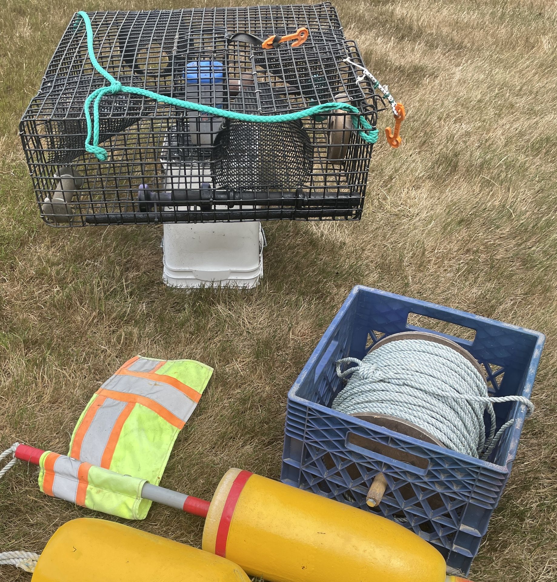 Promar - Heavy Duty Box shrimp/prawn Pot/trap, Line, buoys ready to go ...