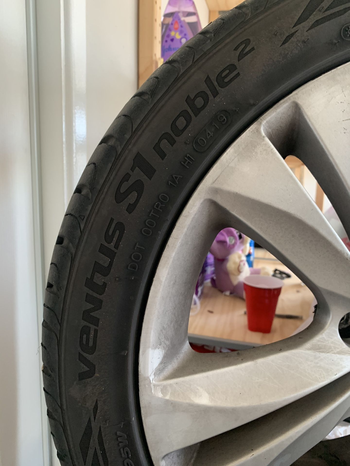 Rims & tires for sale! 18’s 225 front 245 rear/Bk1 style rims/hankook ...