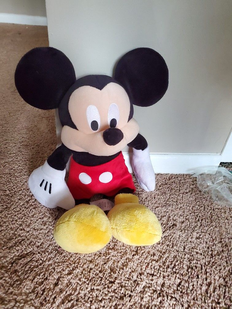 Large Stuffed Talking Mickey Mouse