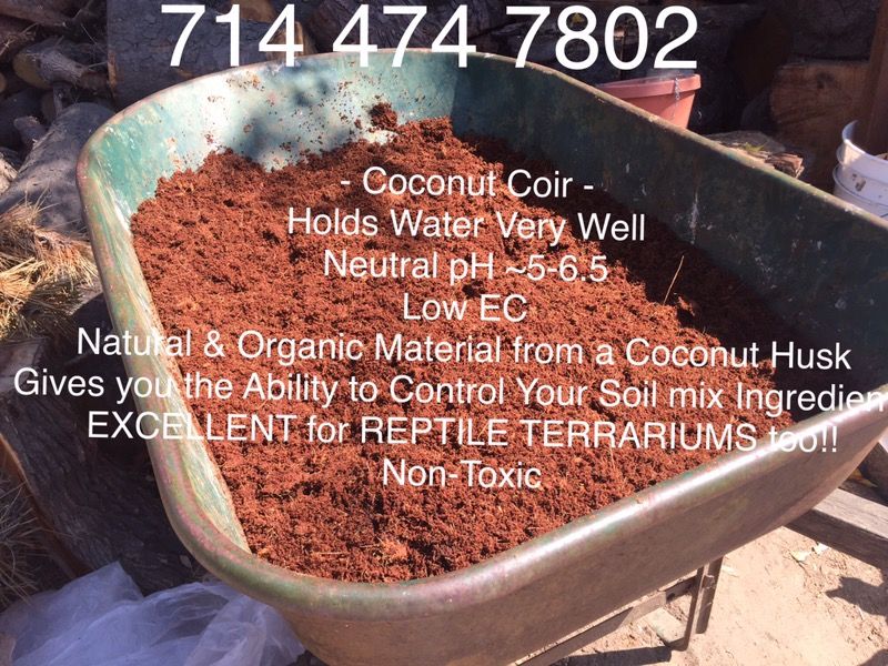 COCONUT COIR, PERLITE, AZOMITE, WORM GOLD PLUS, VERMICULITE, COCO CHIPS ...