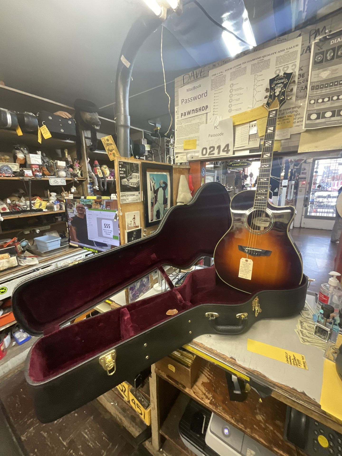 D’angelico Gramercy Grand Auditorium CE 6 DAEG200USB2GP Acoustic ...