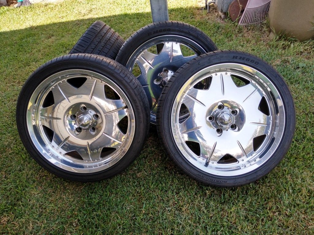 20" centerline rims polished 5x5 n American Racing wheels n tires for ...