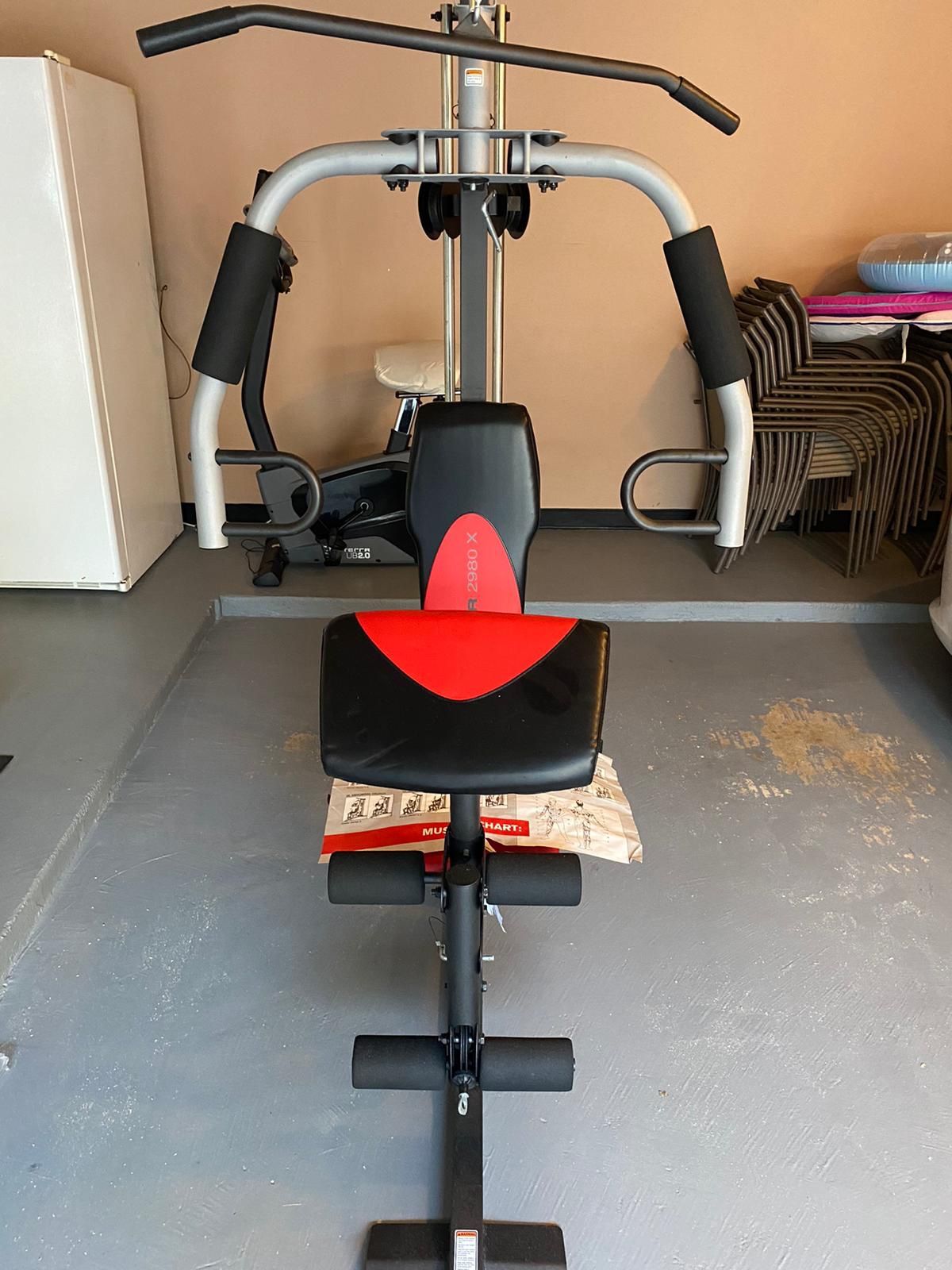 Weider 2980 X Home Gym System with 214 lbs. of Total Resistance for ...
