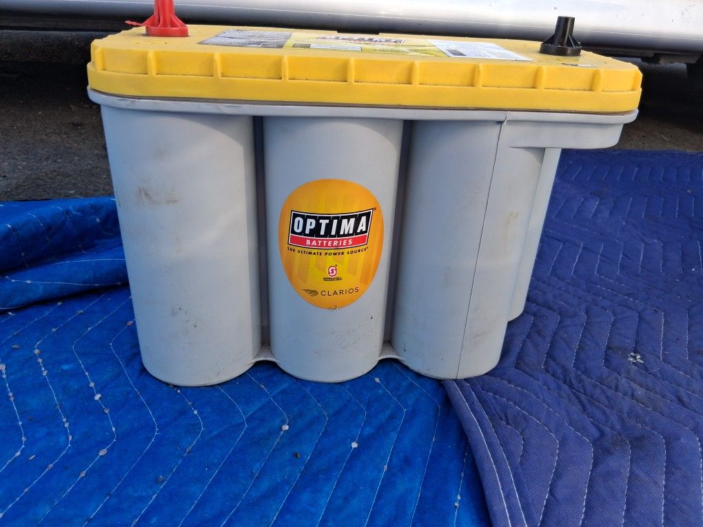 New Optima Yellow Top battery, a high-performance AGM (Absorbent Glass ...