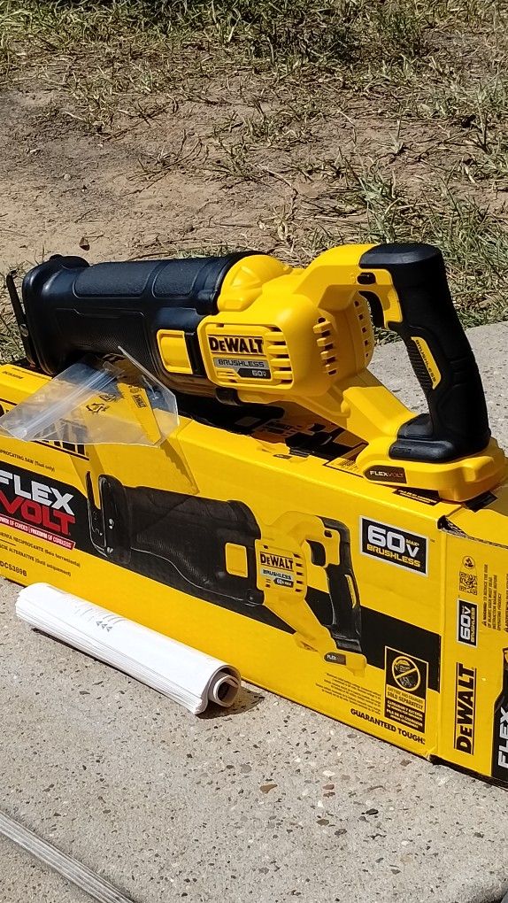 Brand New DEWALT FLEXVOLT 60V MAX Cordless Brushless Reciprocating Saw (Tool Only) for Sale in ...