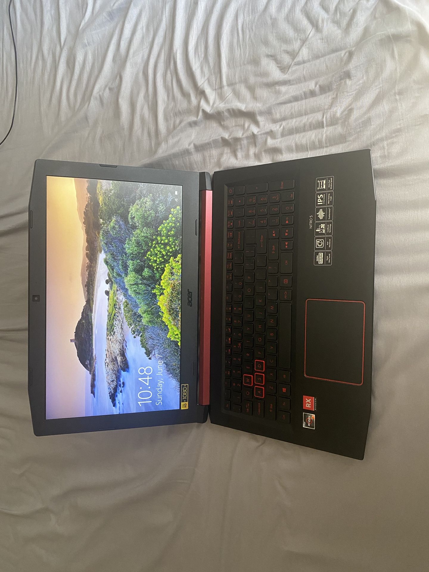 Acer nitro 5 with UPGRADED 12 Gb ram, AMD Ryzen 5 2500u processor ...