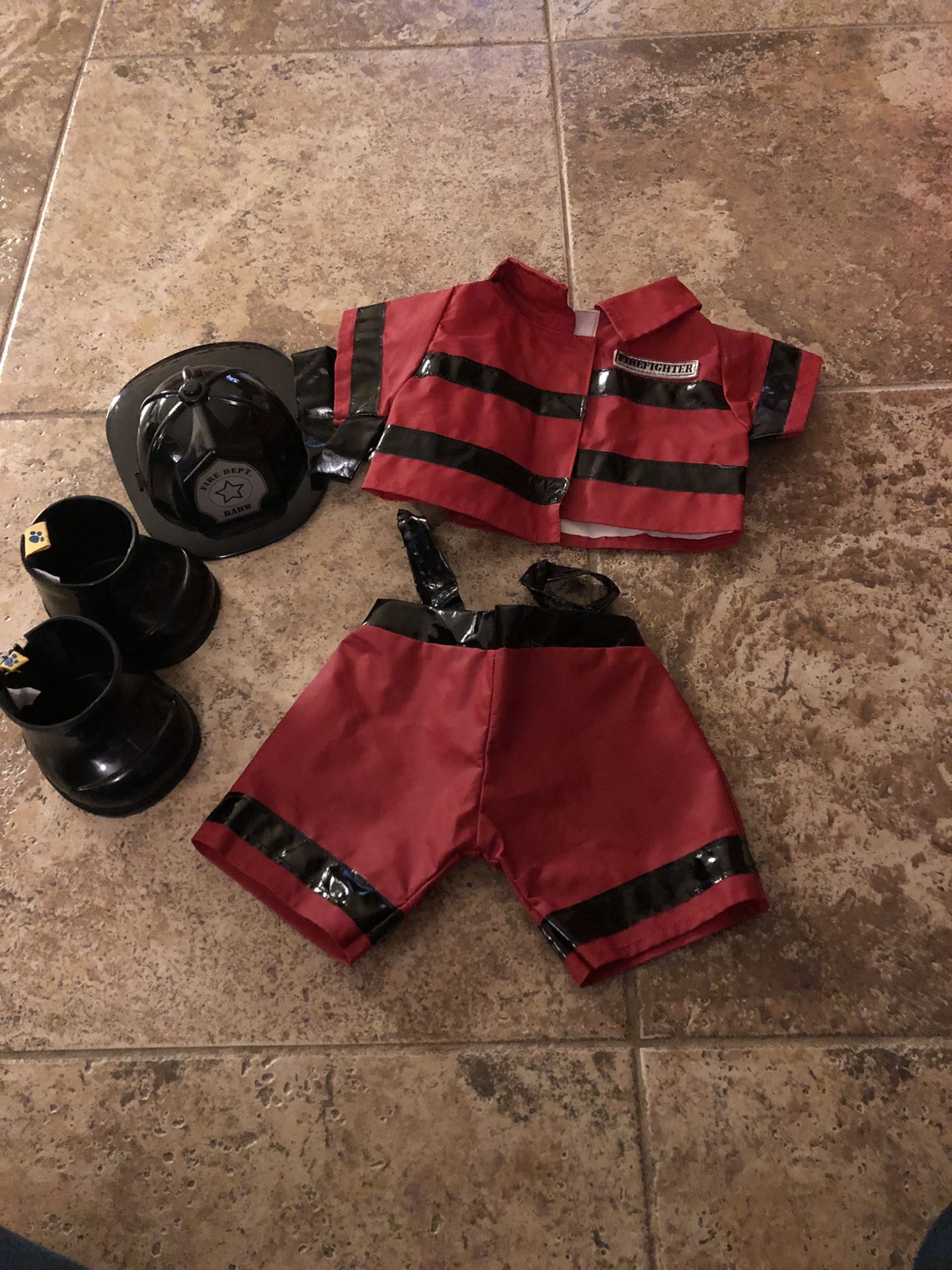 Build a Bear Fireman Firefighter Outfit Red for Sale in Lake Forest, CA ...