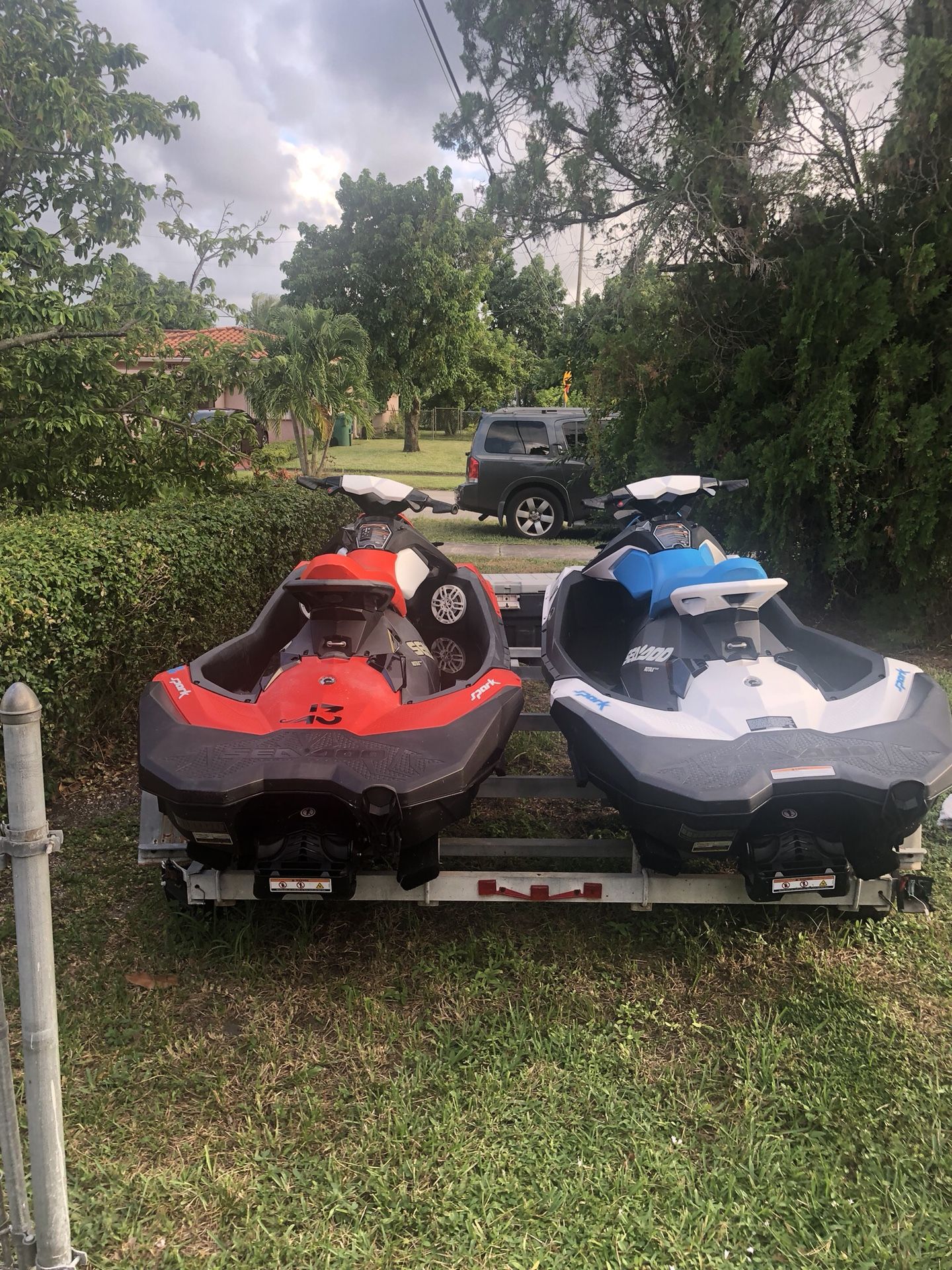 Twin Seadoo Jet Ski / PWC with Double Jetski Trailer for Sale in North ...