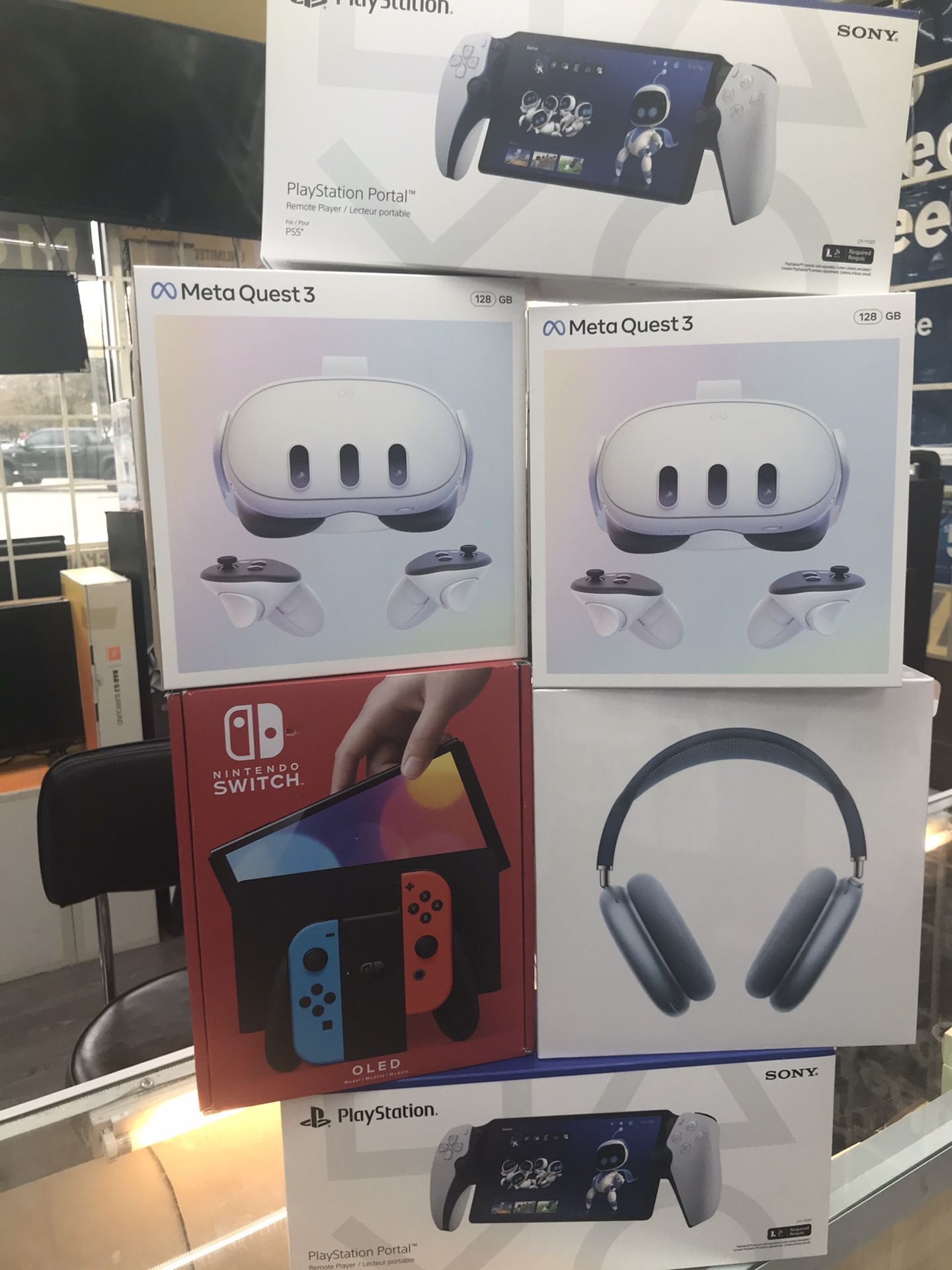 Oculus Meta Quest3 Ps5 Portal Nintendo Switch New No Credit Needed Pay ...