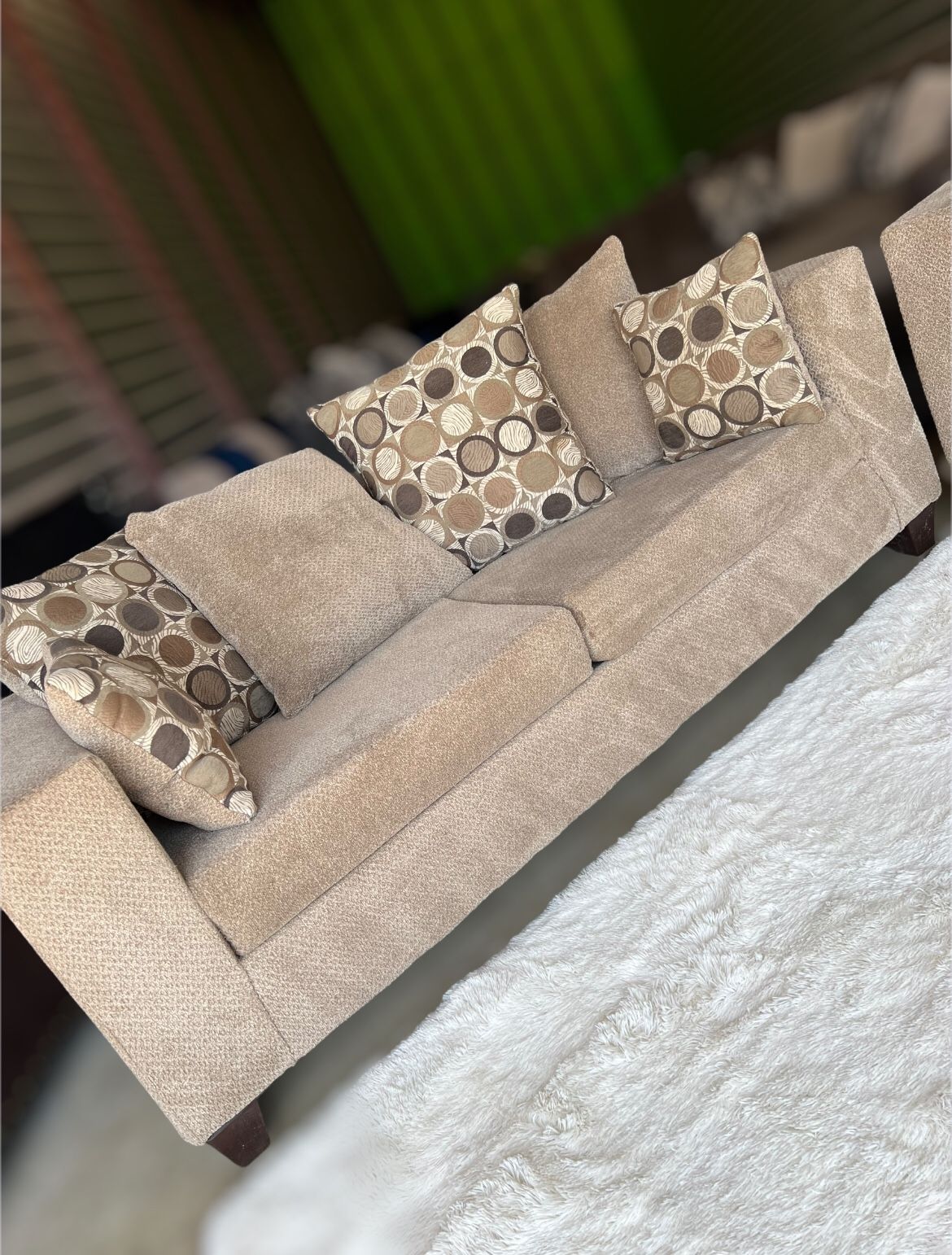 Nice Used 2pc Sofa Couch Set (FREE CURBSIDE DELIVERY) for Sale in ...