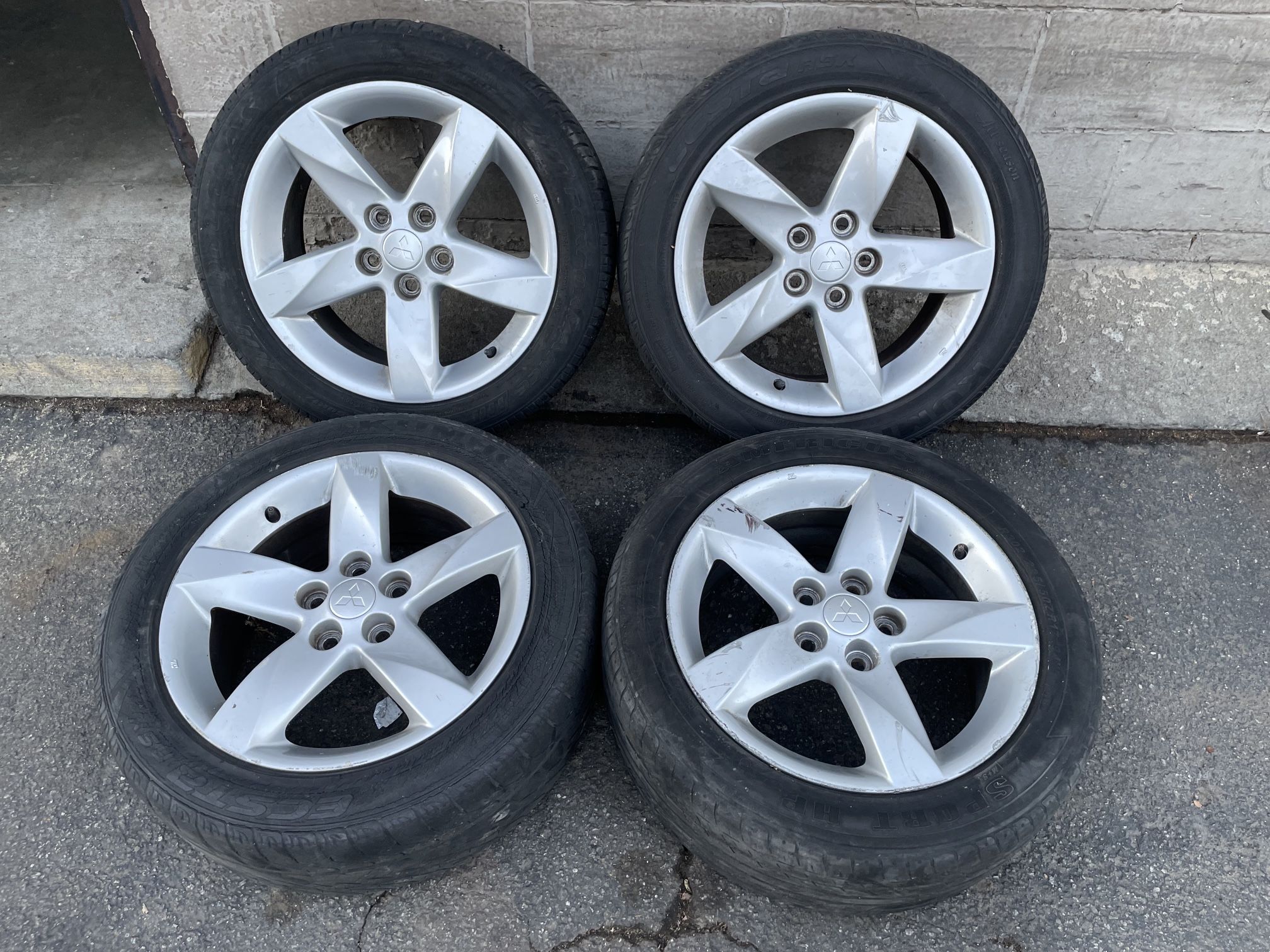 Mitsubishi Eclipse 17 inch aluminum wheels 5 on 4.5 inches for Sale in ...