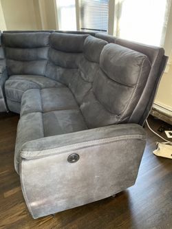 Forte gray 6 piece power reclining sectional store