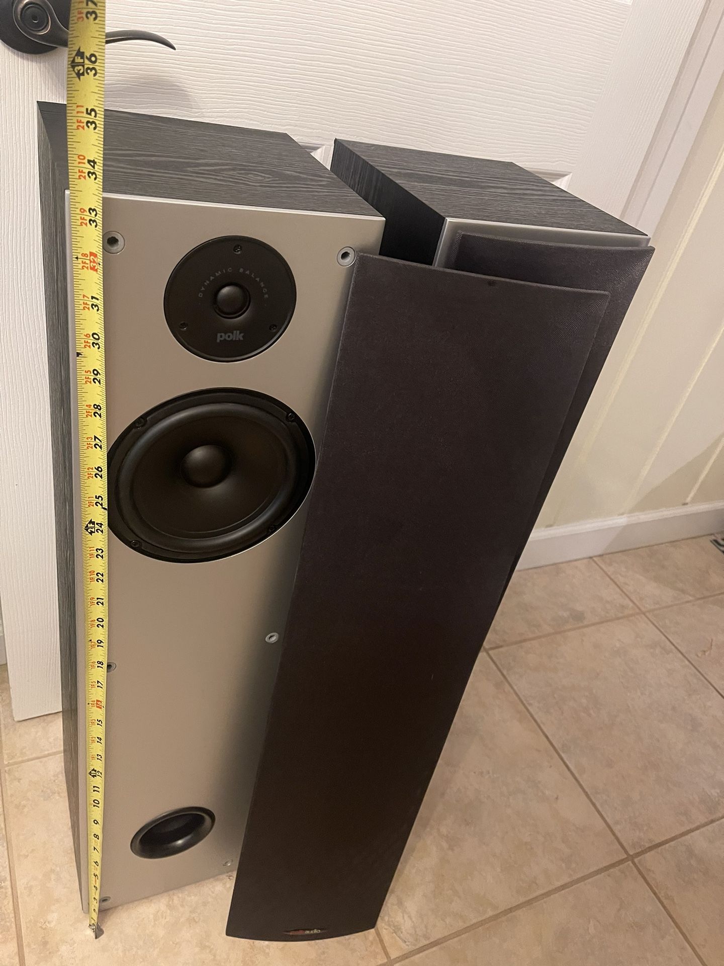 2 Polk Audio M20 Floor Speakers Black Wood for Sale in Fort Lauderdale ...