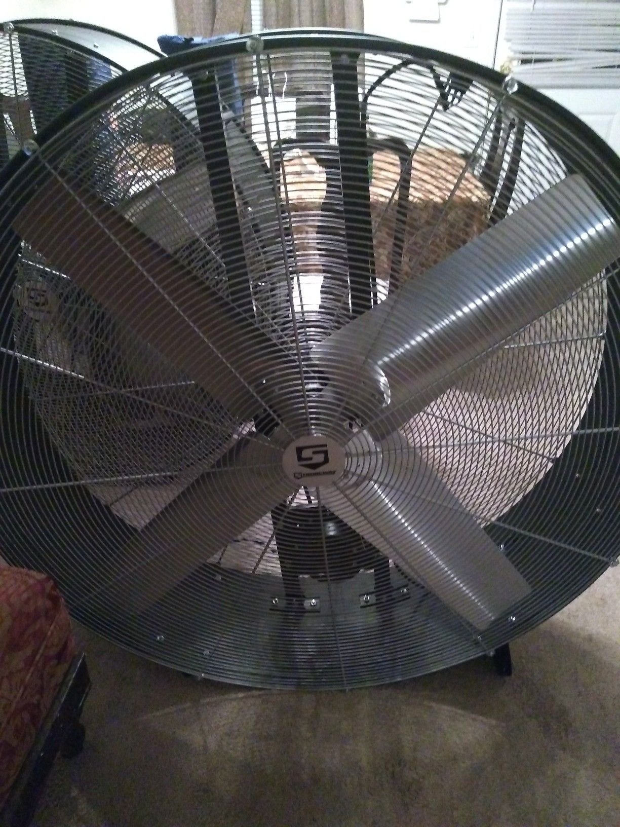 Strongway Open Motor Belt-Drive Drum Fan — 48in., 9/10 HP, 19,500 CFM ...