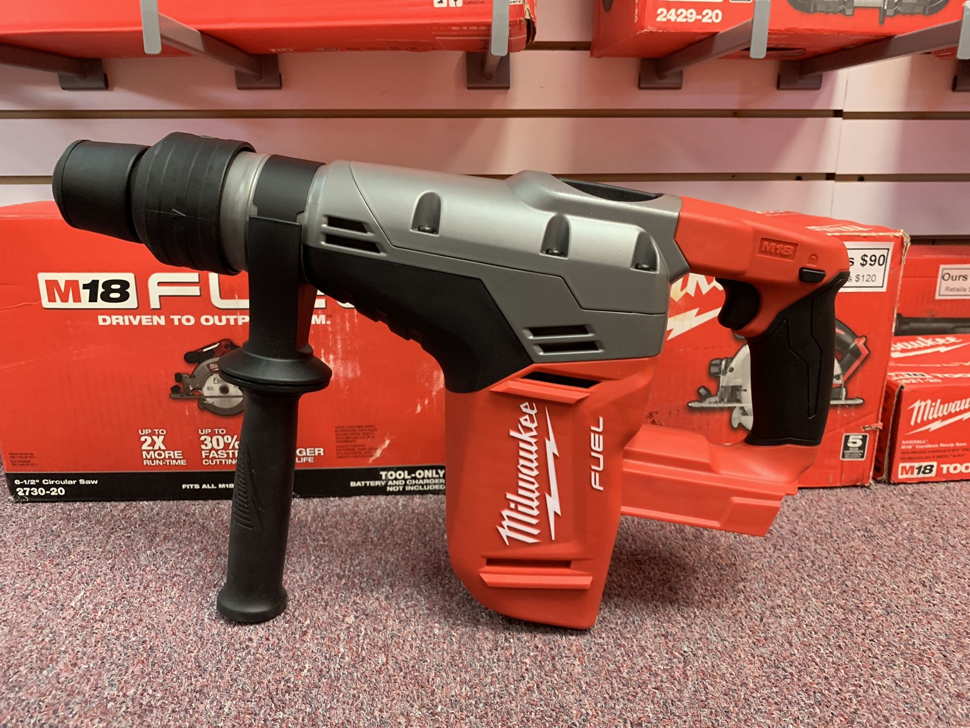New Milwaukee M18 1-9/16” SDS Max Rotary Hammer. 2717-20 for Sale in ...