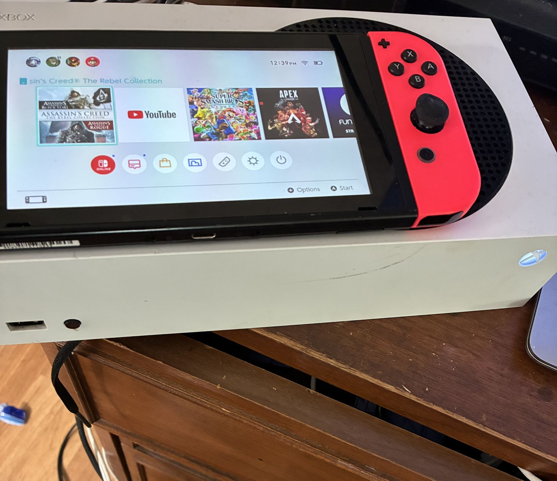 Xbox Series S with controller and Nintendo Switch with case for Sale in ...