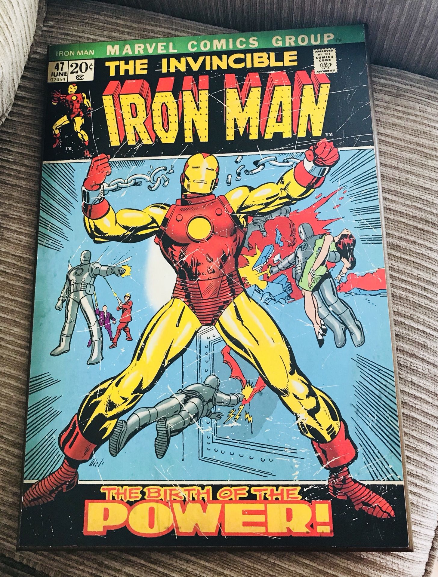 Iron Man Vintage Comic Cover