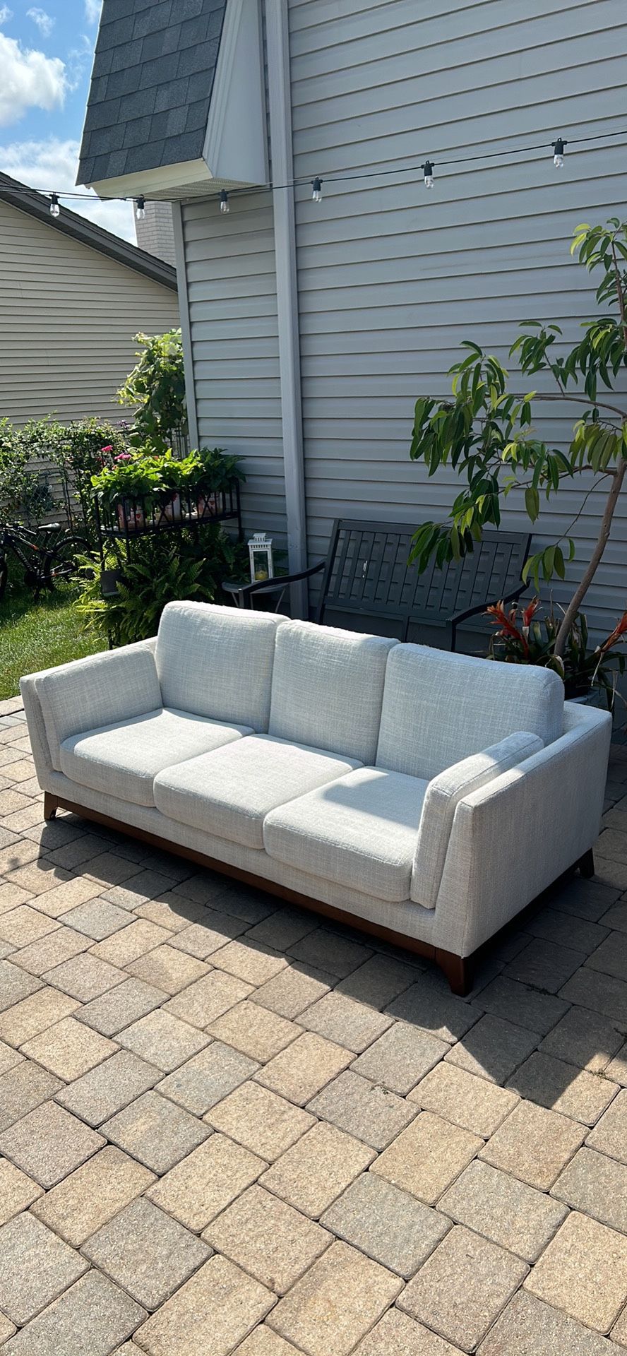 Modern Style Sofa Gently Used For One Year for Sale in Elk Grove ...
