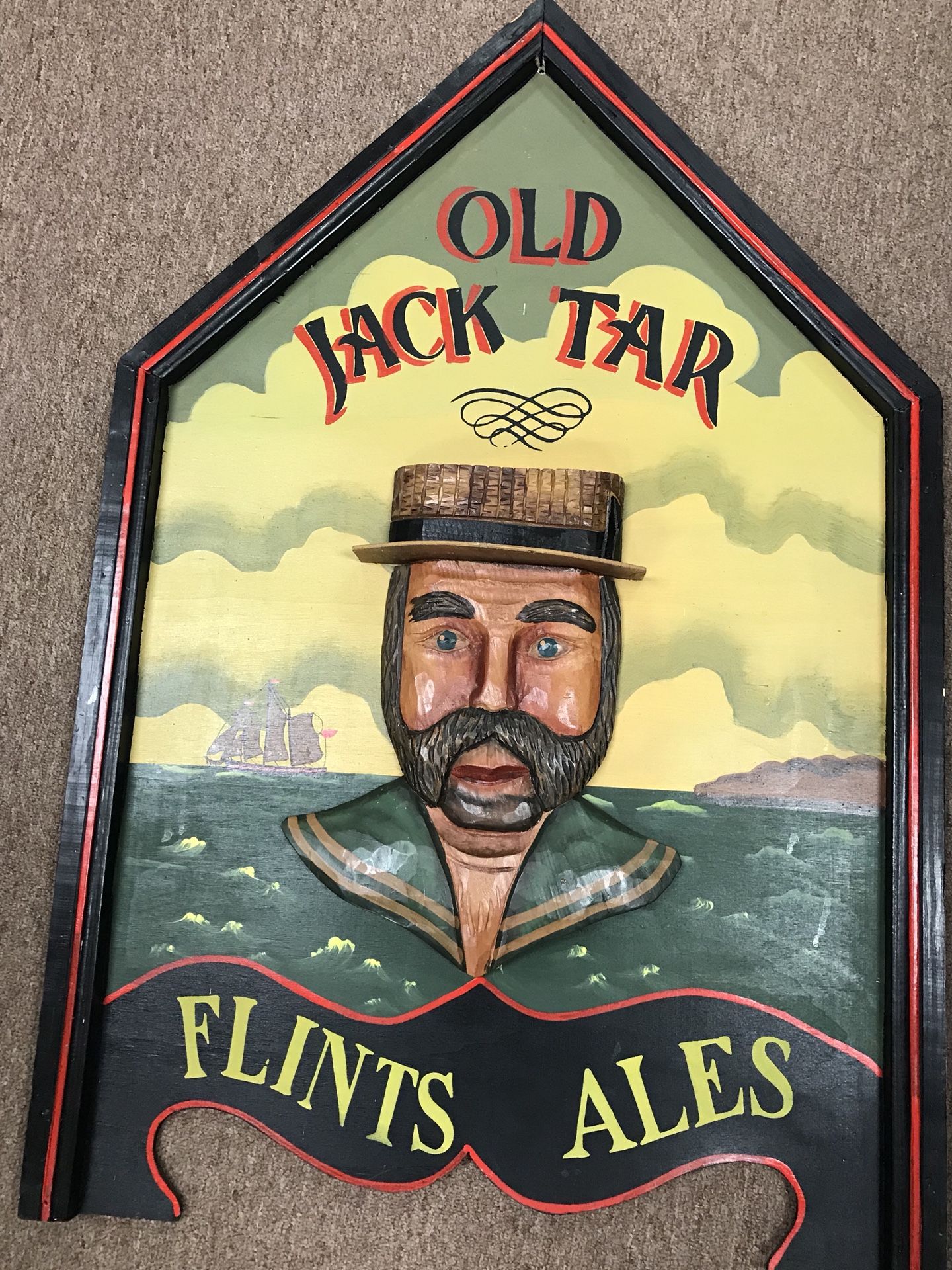 Vintage Bar Sign Old Jack Tar - Flints Ale for Sale in Hull, MA - OfferUp