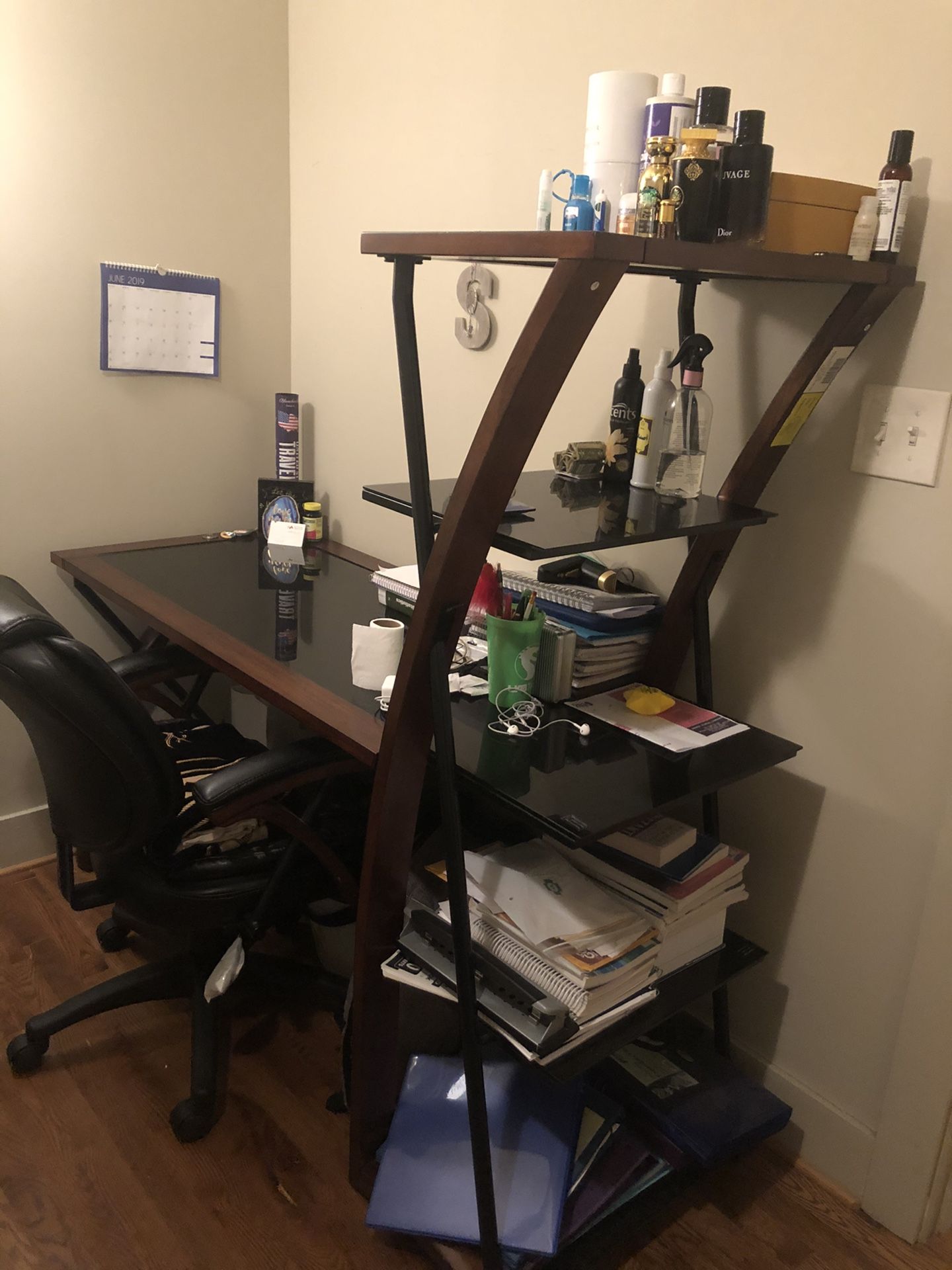 Patrick Cherry bookcase Desk for Sale in Birmingham, AL - OfferUp