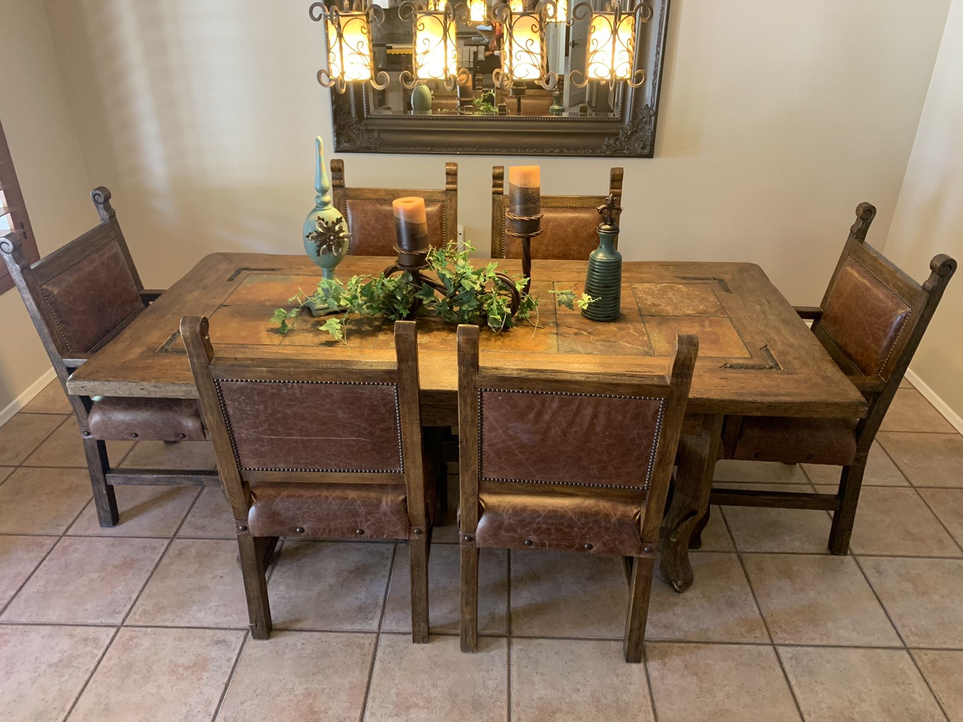 Ranch Style Dining Table/6 Chairs for Sale in Waddell, AZ - OfferUp