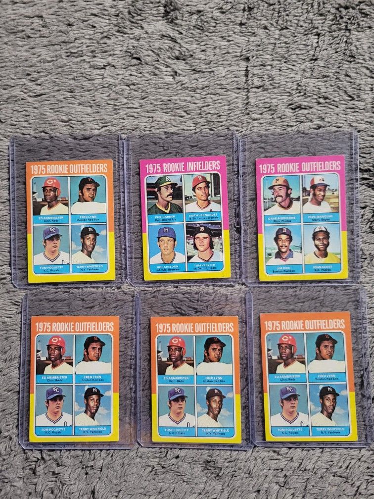 1975 Topps Mini's Featuring Rookie Cards of Fred Lynn, Jim Rice & Keith ...
