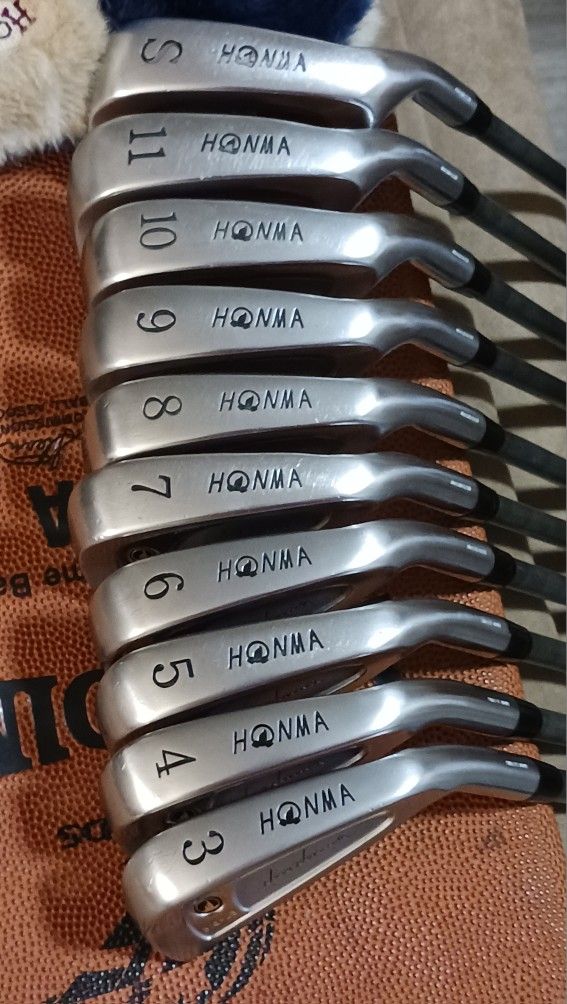 Golf Clubs HONMA Big-LB Cavity Back Iron Set Complete Titanium Boron ...