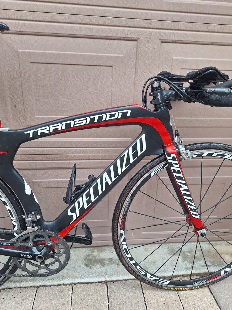 SPECIALIZED TRANSITION PRO TRIATHLON CARBON 56 CM ROAD BIKE for Sale in ...