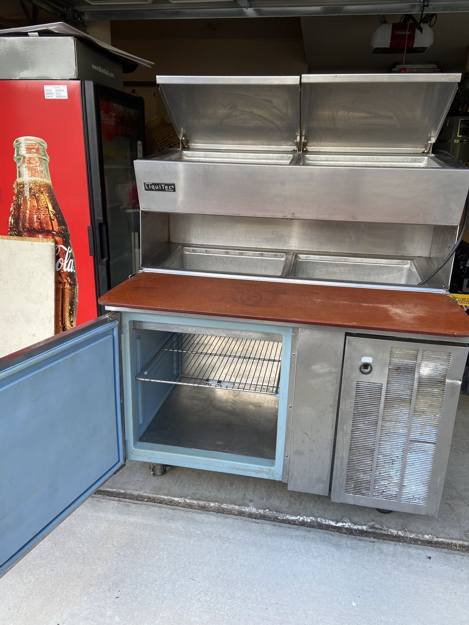 Commercial Prep Table/Refrigerator Combo- Liquitek for Sale in Chula ...