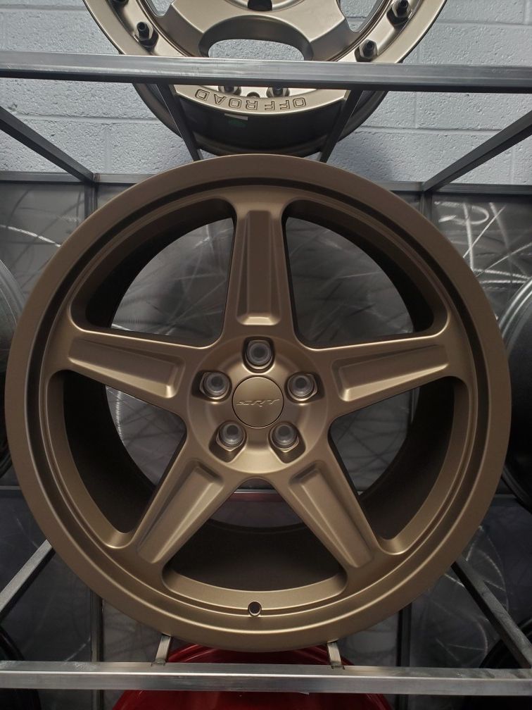 20x9 and 20x10.5 demon srt staggered wheels fits charger challenger ...