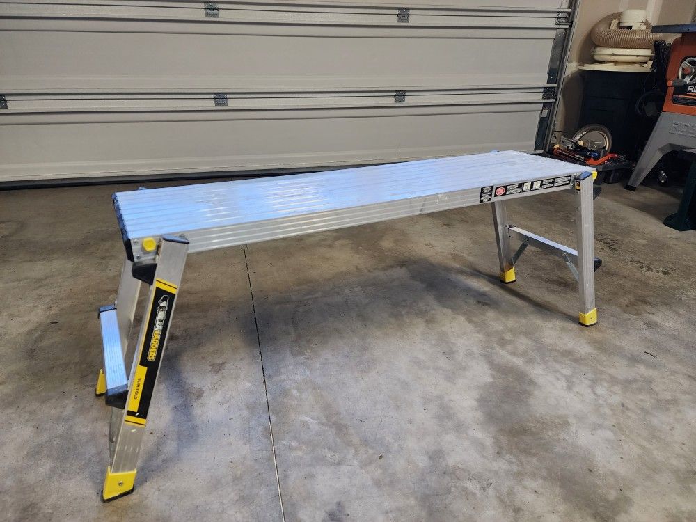 gorilla ladders slim fold work platform bench for Sale in Issaquah, WA ...