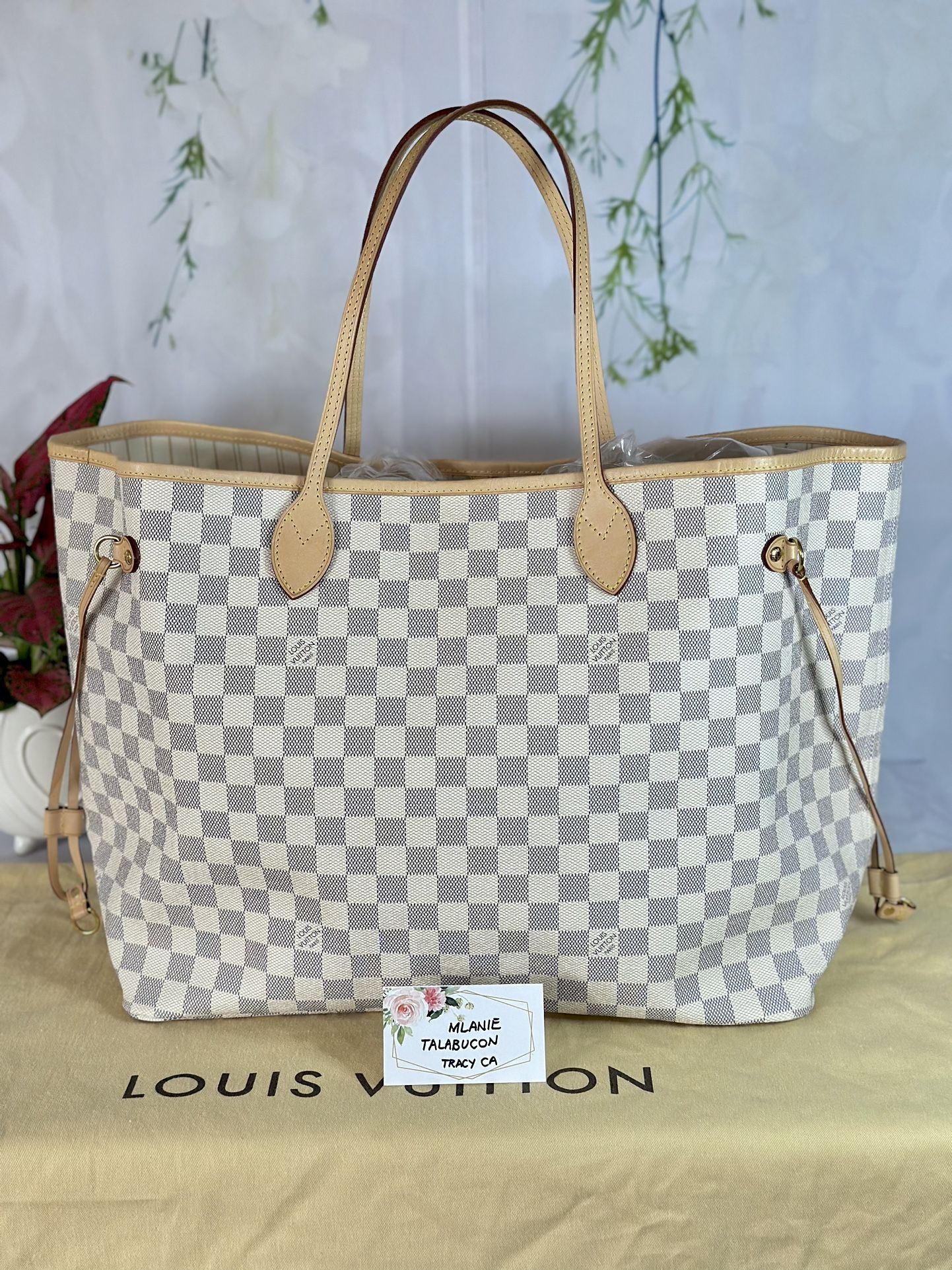 Neverfull GM Damier Azur Beige Interior for Sale in Tracy, CA - OfferUp