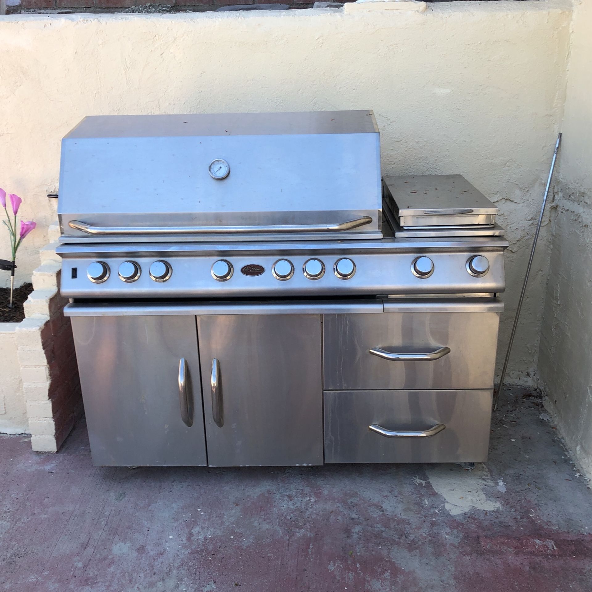 Cal Flame 9 Burner Stainless Steel BBQ , Comes With Propane, for Sale ...
